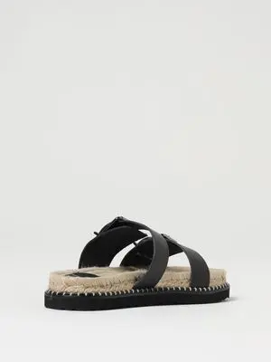 CastaÑer Flat Sandals With Buckle Detailing - Black