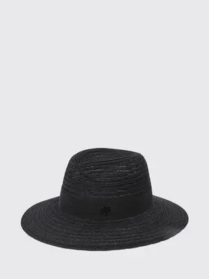 MAISON MICHEL Fedora Hat - Black