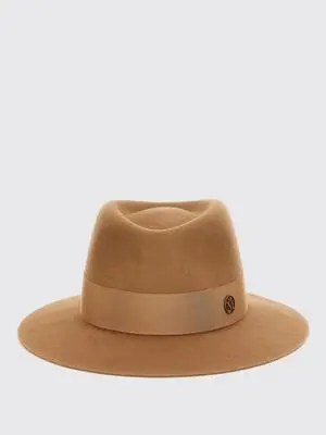MAISON MICHEL Felt Hat - Brown