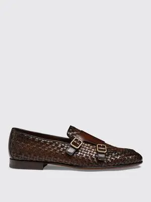 Santoni Monk Strap Shoes - Brown