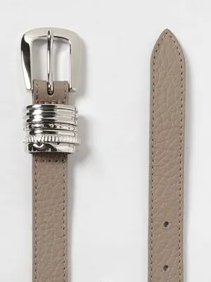ORTIGNI Leather Belt - Beige