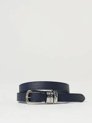 ORTIGNI Orciani Leather Belt Blue
