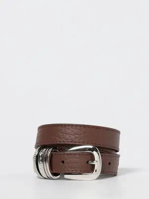 ORTIGNI Leather Belt - Brown