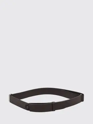 Orciani Hammered Leather Belt - Ebony