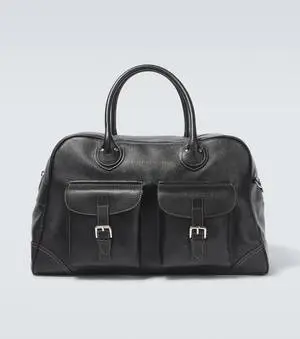 Brunello Cucinelli Leather Duffle Bag - Black
