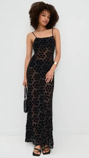 VRG GRL Iris Bias Cut Maxi Dress