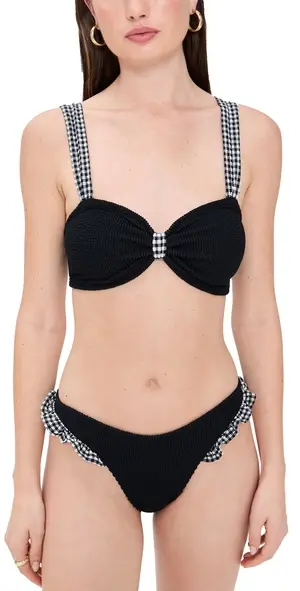 Hunza G Loretta Bikini Set - Black/black