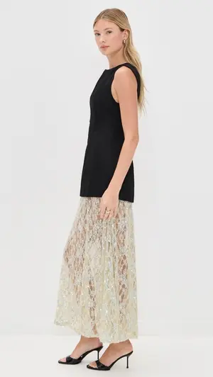 VRG GRL Sequin Lace Maxi Dress