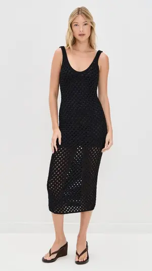 Le Superbe St. Tropez Crochet Midi Dress