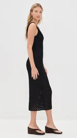 Le Superbe St. Tropez Crochet Midi Dress