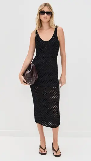 Le Superbe St. Tropez Crochet Midi Dress