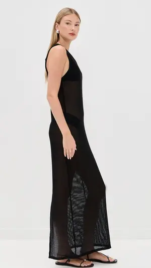 LE BOP Biarritz Maxi Coverup - Noir