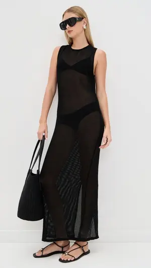 LE BOP Biarritz Maxi Coverup - Noir