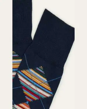 Paul Smith Argyle Signature Stripe Crew Socks