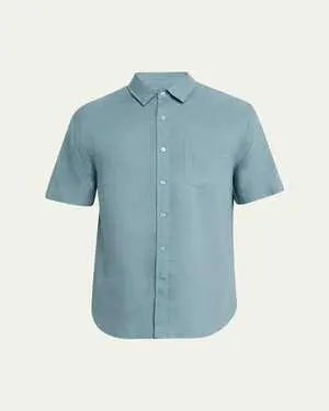 Vince Linen Sport Shirt - Lagoon