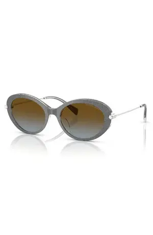 Michael Kors 53mm Gradient Oval Sunglasses