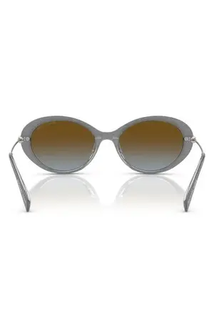 Michael Kors 53mm Gradient Oval Sunglasses