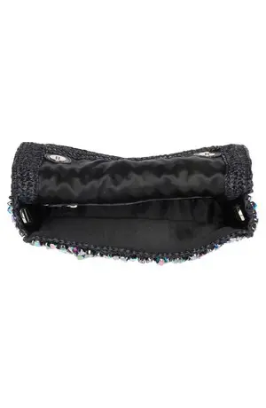 Staud Timmy Beaded Shoulder Bag - Black