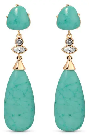 Ettika Drop Earrings - Turquoise