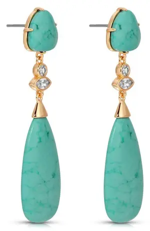 Ettika Drop Earrings - Turquoise
