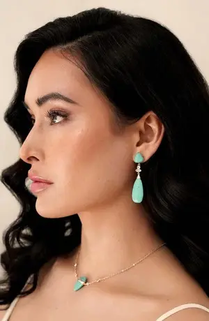 Ettika Drop Earrings - Turquoise