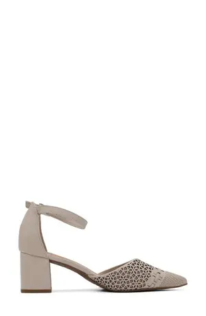 BUTTERO® Ankle Strap Pointed Toe Pumps - Off White
