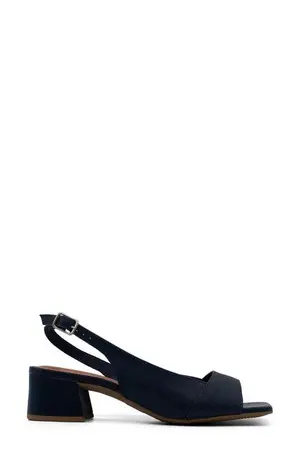 BOTTERO Square Toe Slingback Sandal - Marinho