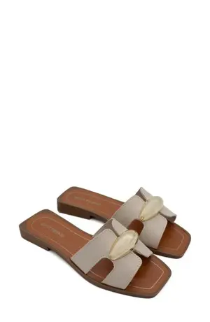BOTTERO Cutout Slide Sandal Off White 22