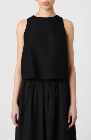 French Connection Birdie Sleeveless Trapeze Top