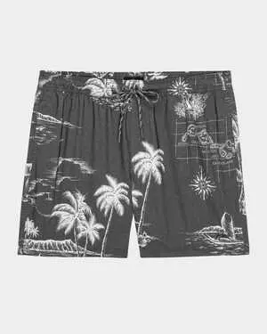 Rails La Brea Swim Trunks - Paradise Washed Blk