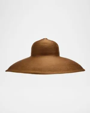GIGI BURRIS MILLINERY Jeannette Wide Brim Sun Hat - Amber