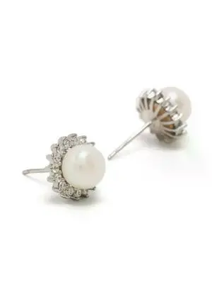 HZMER JEWELLERY Pearl Stud Earrings