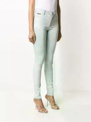 Philipp Plein High-waisted Crystal Jeggings