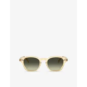 Oliver Spencer Eyles Square-frame Sunglasses - Cream