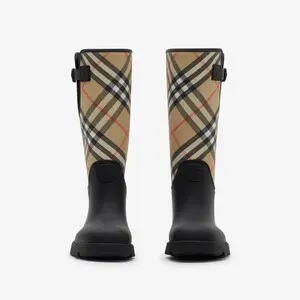 Burberry Rubber Marsh Stamp High Boots