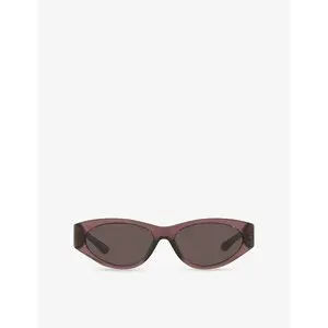 Balenciaga Bb0367s Oval Sunglasses - Purple