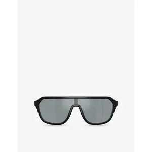 Oliver Spencer Shield-frame Sunglasses - Black