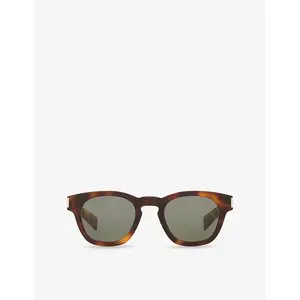 Saint Laurent Sl 746 Round-frame Sunglasses - Brown