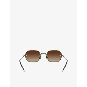 Oliver Spencer Rectangle-frame Metal Sunglasses