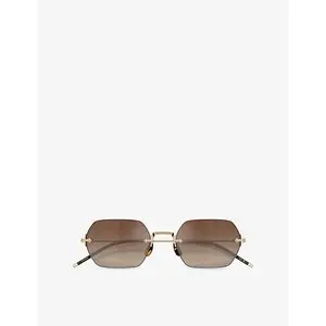 Oliver Spencer Rectangle-frame Metal Sunglasses