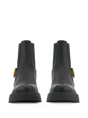 FERRAGAMO Gancini-embellished Ankle Boots