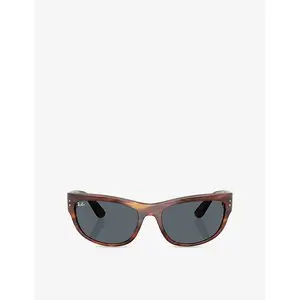 Ray-ban Mega Balorama Pillow-frame Sunglasses - Brown
