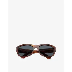 Ray-ban Mega Balorama Pillow-frame Sunglasses - Brown