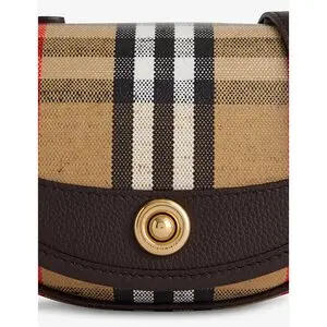Burberry Mini Highlands Check Cross-body Bag - Sand