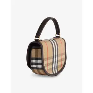 Burberry Mini Highlands Check Cross-body Bag - Sand