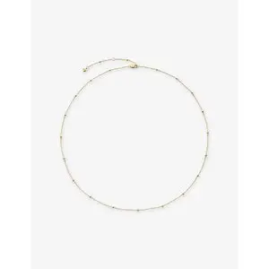 Monica Vinader Beaded 14ct Yellow- Chain Necklace - Gold