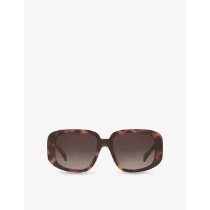 Celine CL40299U Square-Frame Tortoiseshell Sunglasses Brown