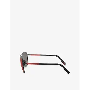 Prada Ps 54zs Pilot-frame Sunglasses - Black