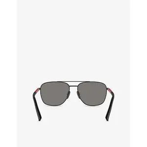 Prada Ps 54zs Pilot-frame Sunglasses - Black