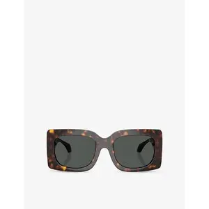 Versace Ve4496u Square-frame Acetate Sunglasses - Brown